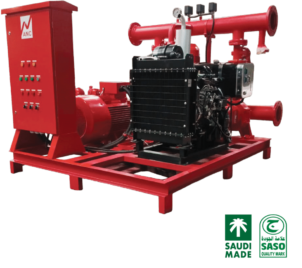 E.D.J Fire Pump (Electric + Diesel + Jockey) – SASO Approved